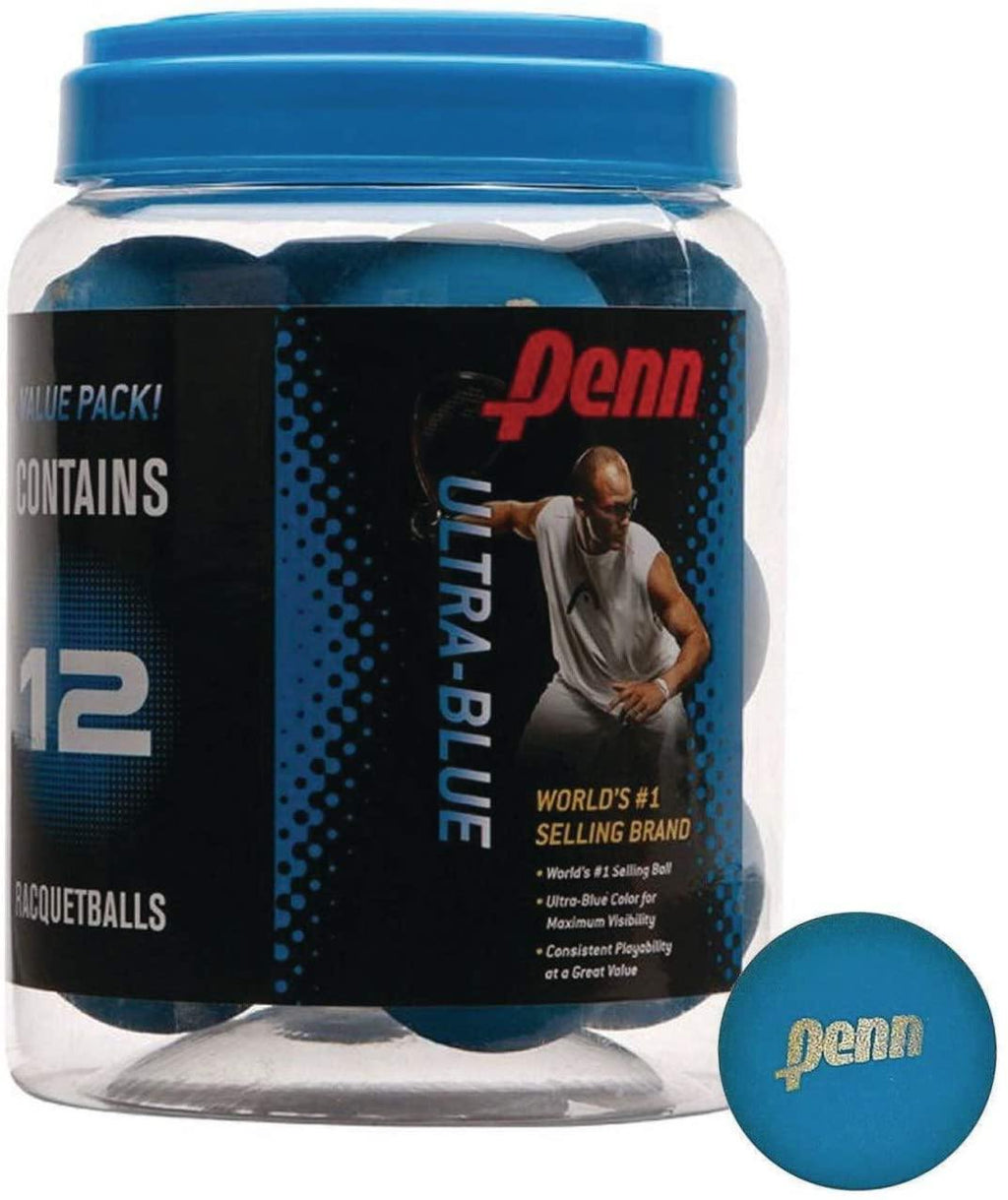 Penn | Ultra Blue Giant Can 12 Racquetballs | Handballs – Great Call ...